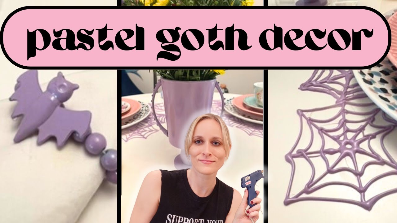 3 Pastel Goth Decor DIYS (Easy Hot Glue Gun Crafts) - YouTube