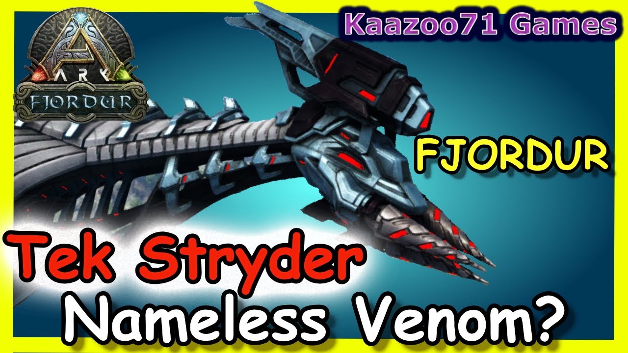Can the Tek Stryder Harvest Nameless Venom Ark Fjordur 💥 - YouTube