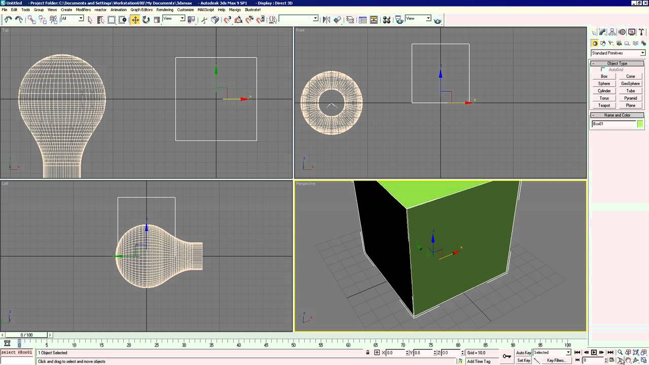 Modeling a light bulb in 3ds Max - 720 - YouTube