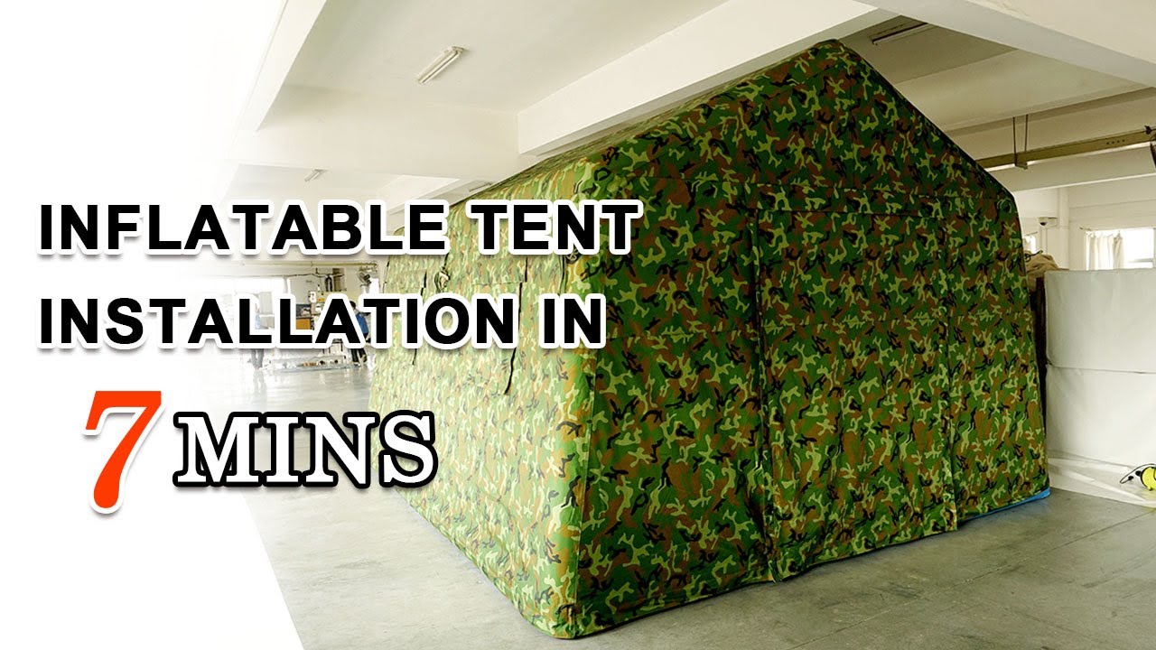 Inflatable Tent Installation in 7min | Medical Sanitation Tent | Field ...