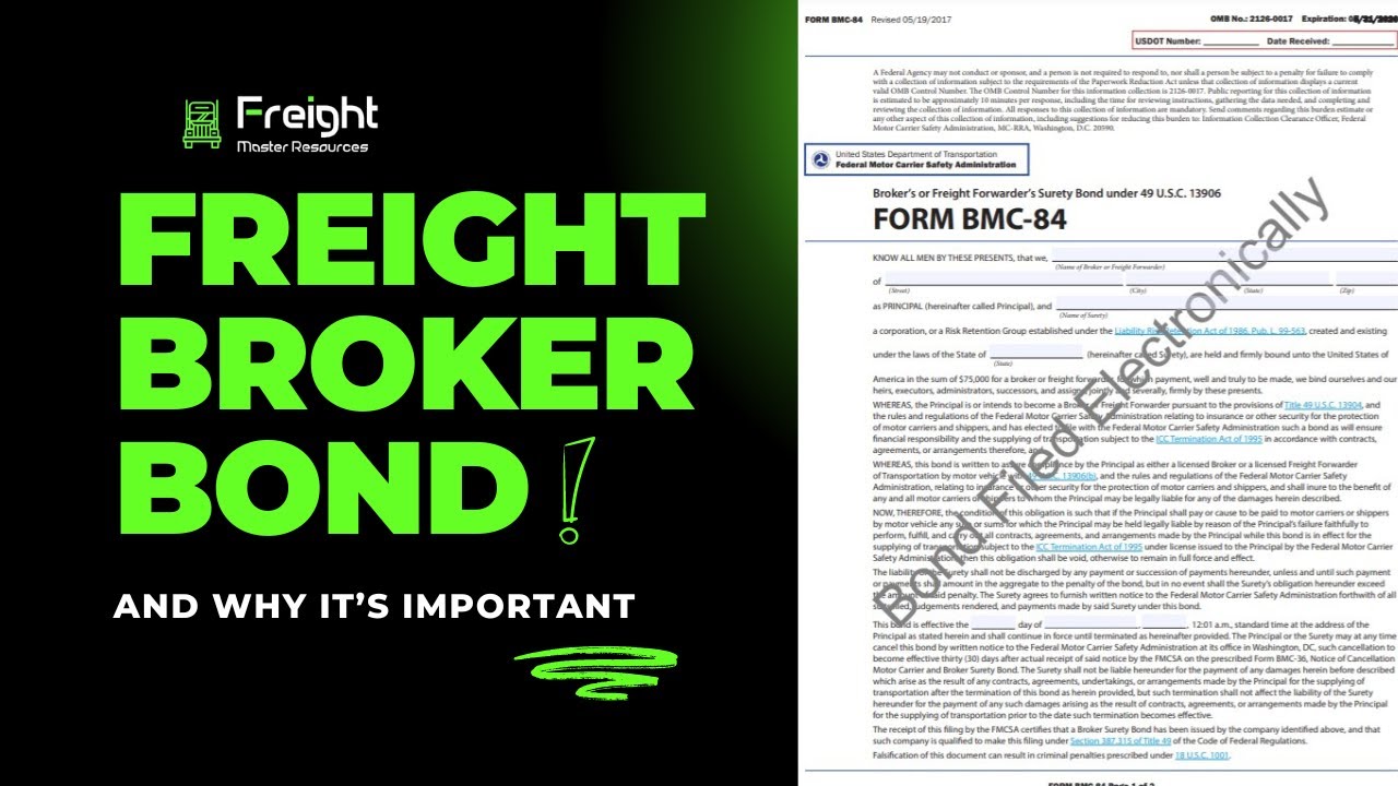 📑 Freight Broker Bond: Your Quick Guide to Cost & Coverage - YouTube