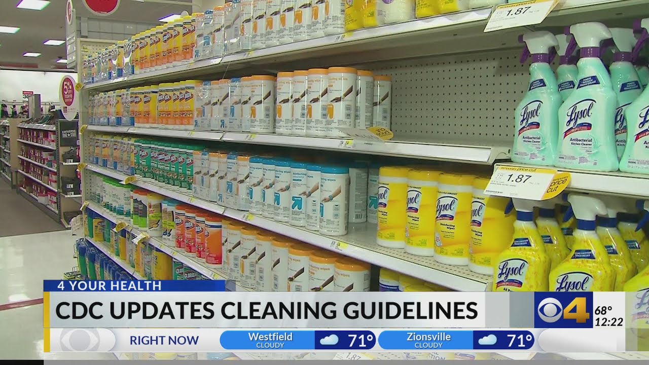 CDC updates cleaning guidelines - YouTube