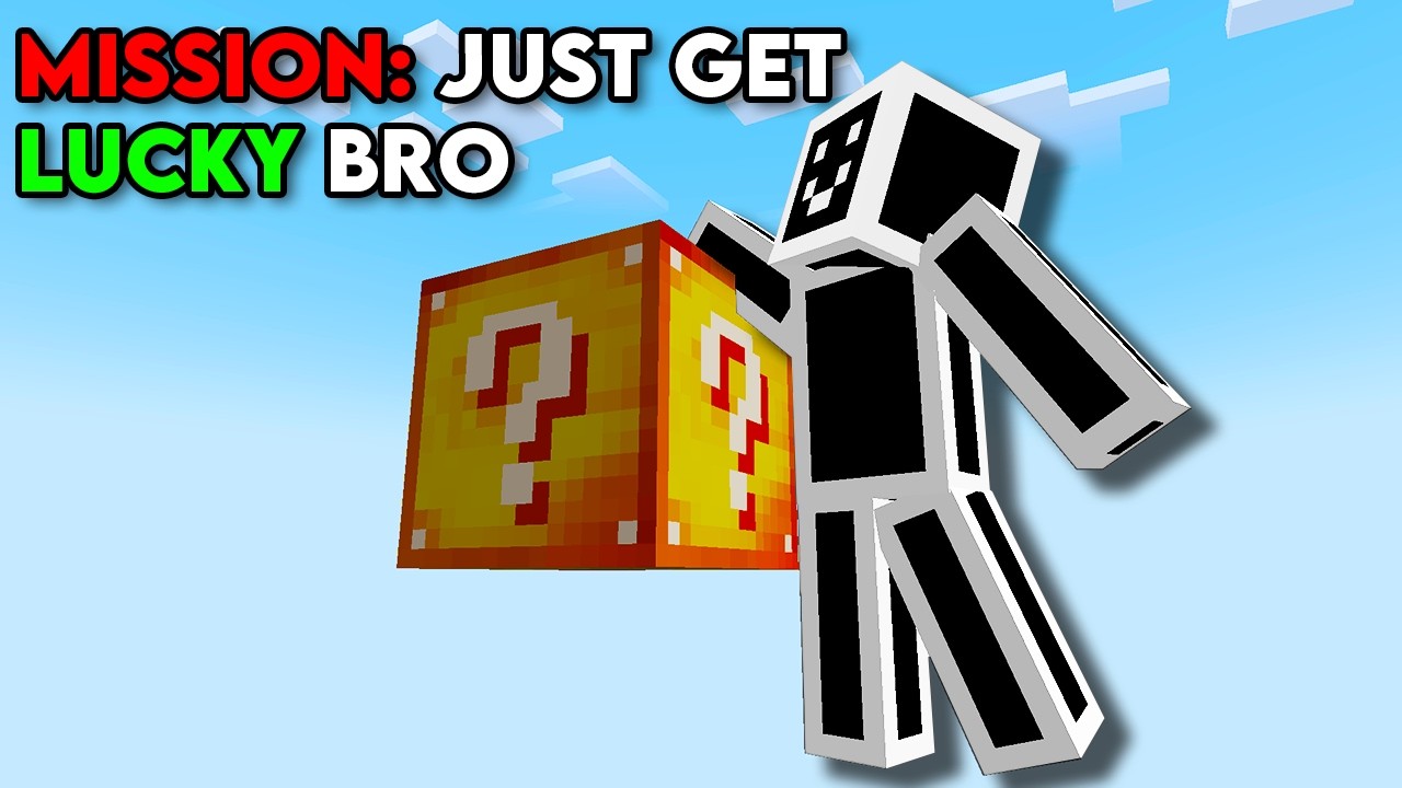 One Block But Its Based On Being LUCKY... - YouTube