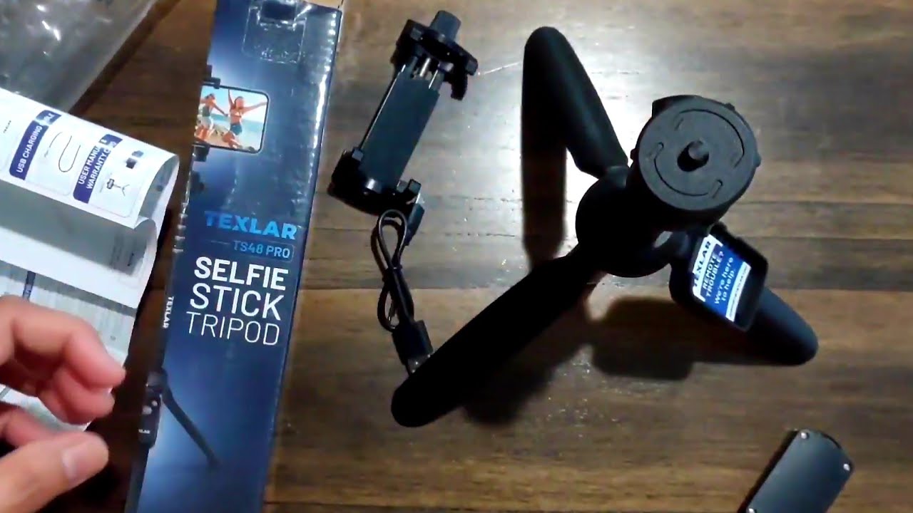 Texlar TS48 Pro Selfie Stick Tripod With Remote - YouTube