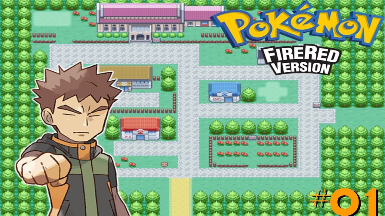 I Beat Gym Leader BROCK in Pokemon Fire Red - YouTube
