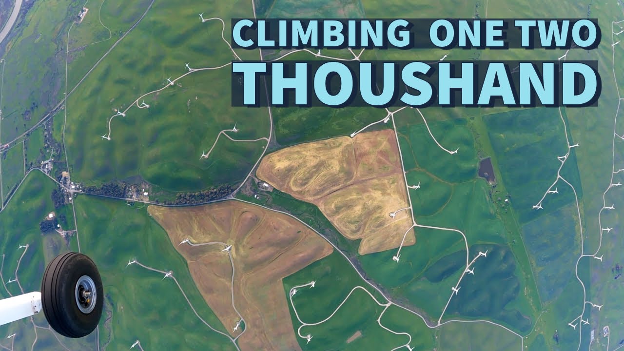 We climbed our plane to 12,000 feet in the practice area - mostly just ...