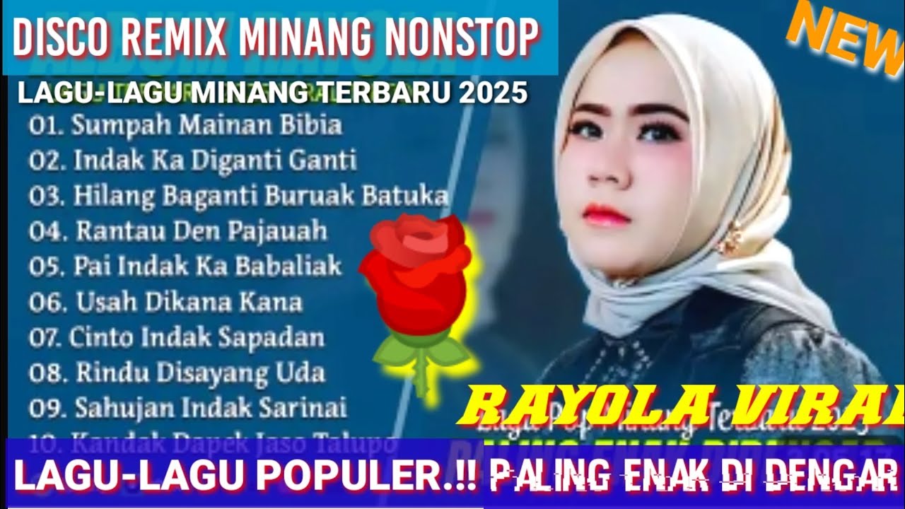 LAGU-LAGU MINANG PILIHAN 🎵 RAYOLA VERSI DISCO REMIX SLOW ORGEN TUNGGAL ...
