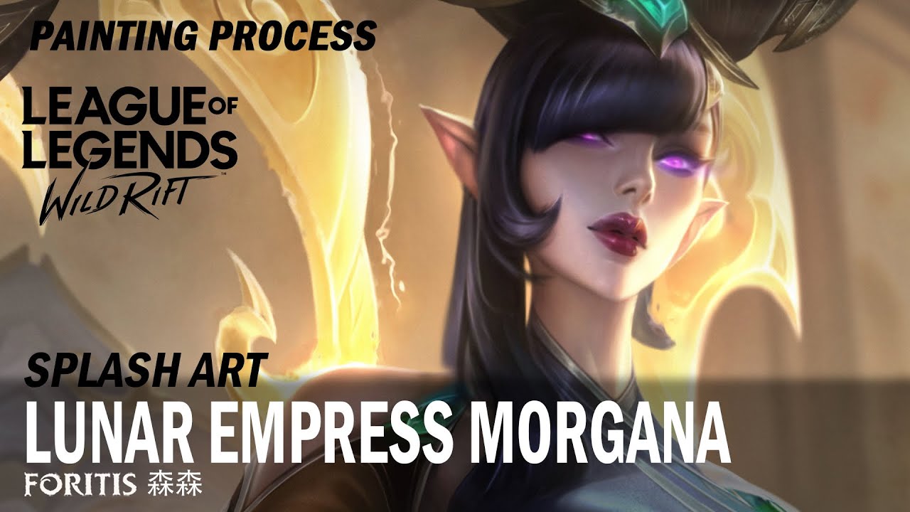 Lunar Empress Morgana - League of Legends：Wild Rift Splash Art Video ...