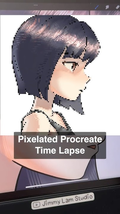 Procreate Pixelated Blurry Time Lapse - YouTube