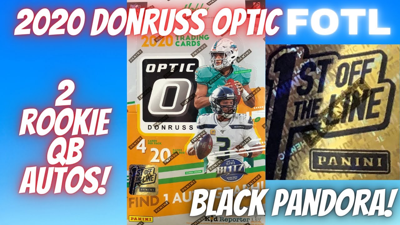 2020 Optic Football FOTL Hobby box. 2 Rookie QB Autos! - YouTube