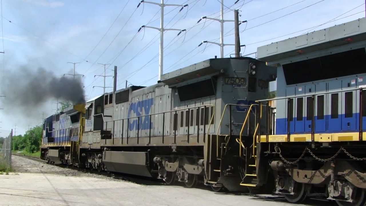 CSX Stealth # 7509 With New Stone Hoppers - YouTube