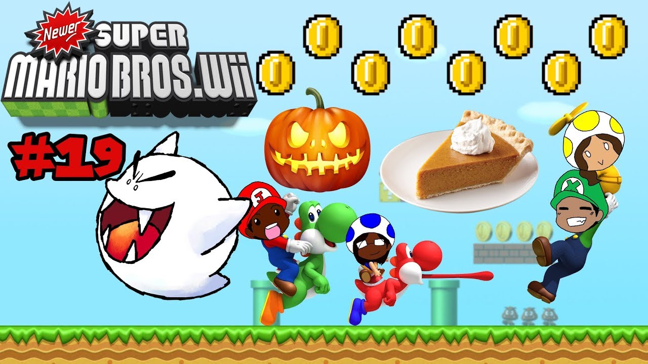 Newer Super Mario Bros Wii - Part 19 | Papa JT Needs His Pumpkin Fix ...