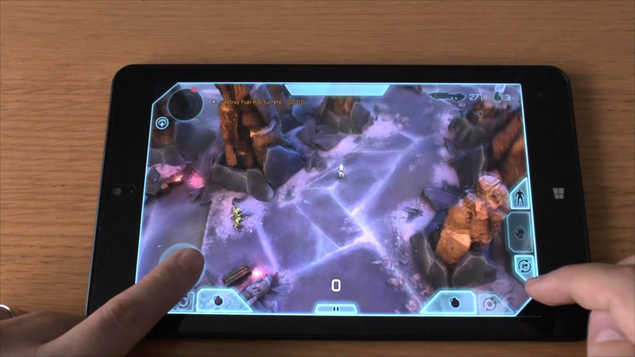 1# Halo : Spartan Assault test on tablet PC Lenovo ThinkPad 8 Intel ...