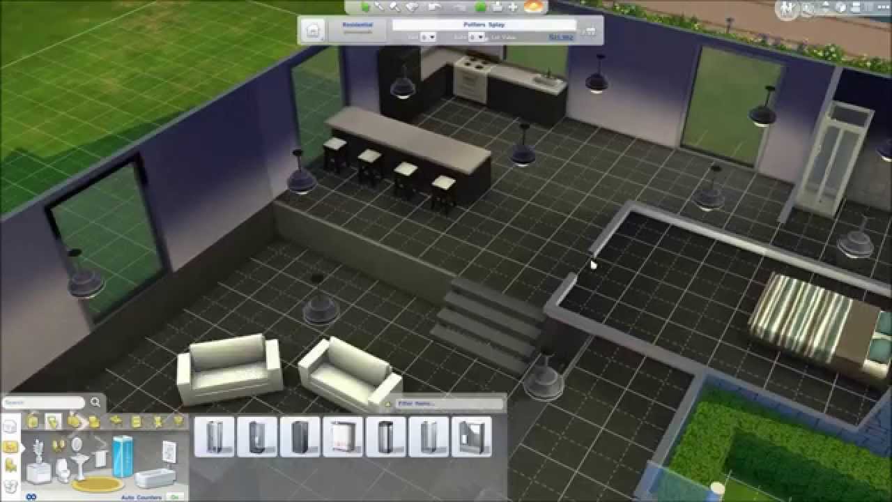 The Sims 4 - Build Split Level Modern Starter - YouTube