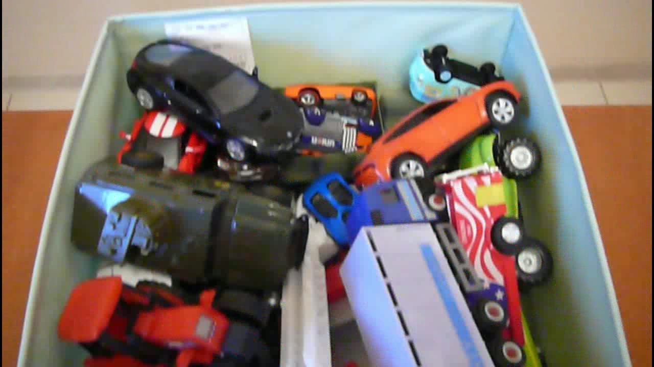 Box Full of Cars - Taking Out Random Toy Cars - Video for Boys - YouTube