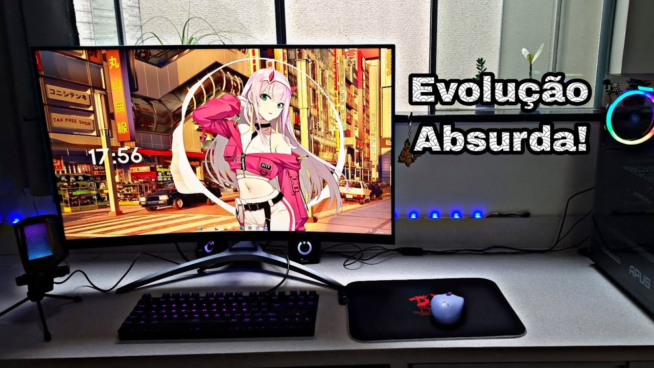 mostrando a EVOLUÇÃO do MEU SETUP GAMER 💜🥰 - YouTube