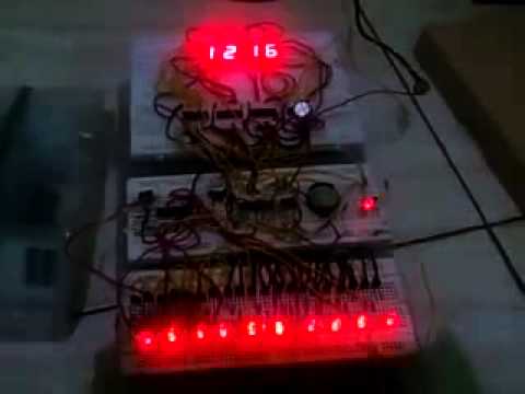 jam digital animasi led - YouTube