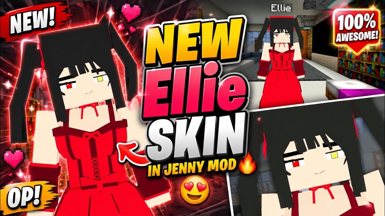 Jenny Mod Ellie Gameplay | New Fan-Made Skin Showcase - YouTube