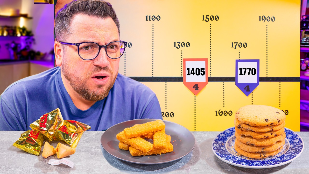 Tasting World Famous Foods... And Guessing WHEN They Were Invented ...