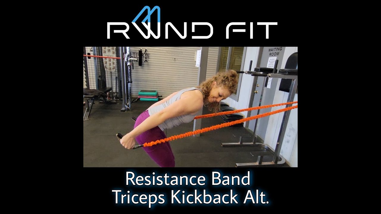 RWND Home Fitness - Triceps Kickback with a Band - YouTube