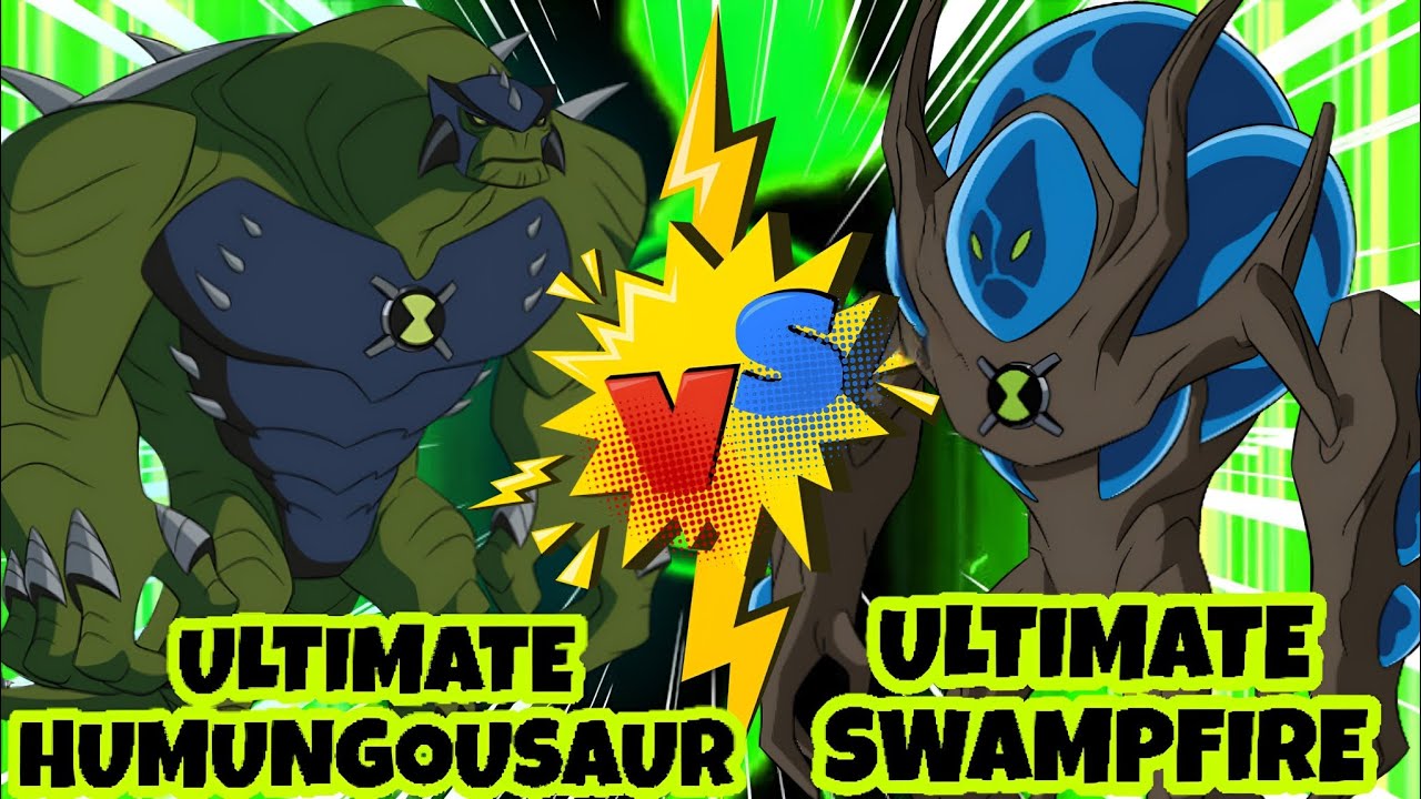 Ultimate Humungousaur vs Ultimate Swampfire (Ben 10 xenodrome) Ultimate ...