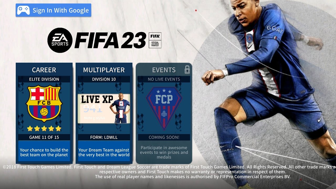 DLS 23 MOD FIFA 23 Android Offline 350 MB - DOWNLOAD DLS 19 MOD FIFA 23 ...