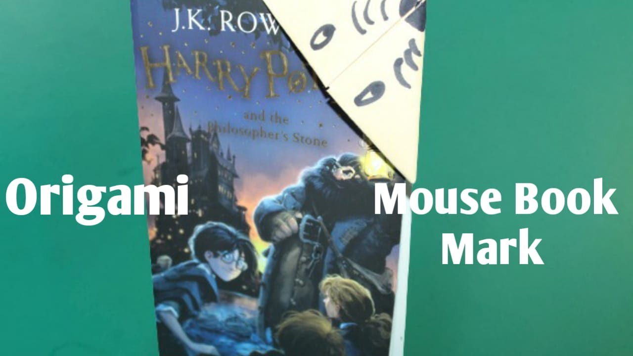 Learn how to make Origami Mouse Bookmark|Origami Mouse bookmark|Origami ...