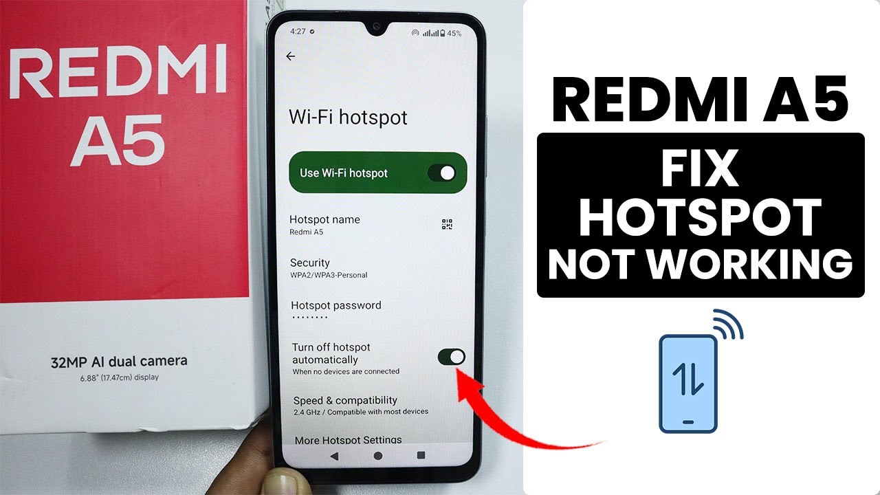 How to Fix Hotspot Not Working on Redmi A5 - Solve Hotspot Problem ...