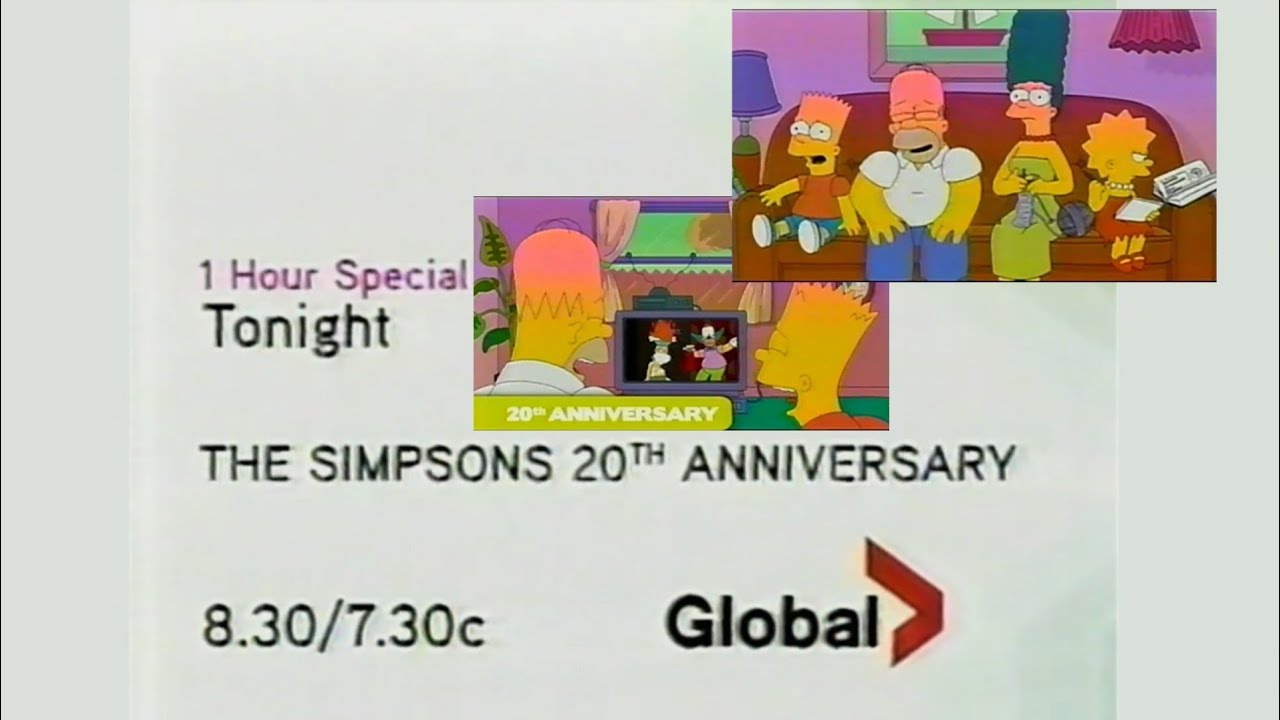 The Simpsons 20th Anniversary Special 3D ON ICE! On Global 2010 AD ...