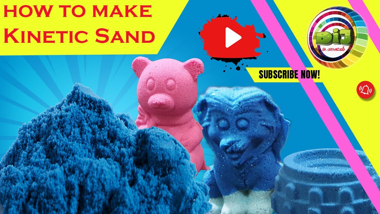 Diy Kinetic Sand|Homemade Kinetic Sand With Toothpaste 😱!! - YouTube