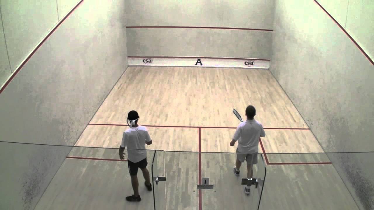Men's College Squash: Amherst and Drexel #2s - YouTube