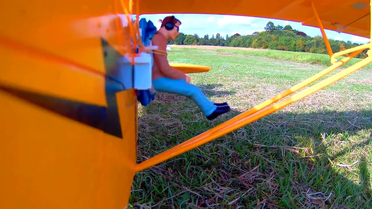 RC Piper J3 Cub II Paratroopers - YouTube