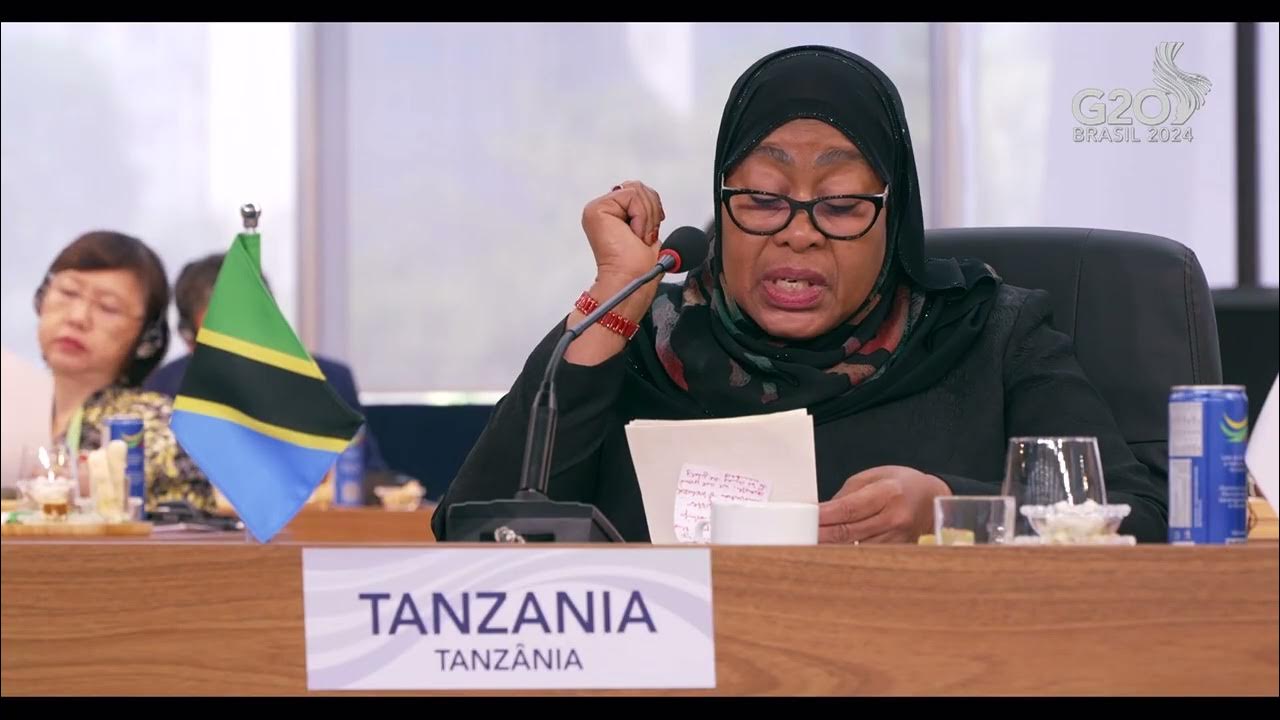 HOTUBA YA MHE. RAIS DKT. SAMIA SULUHU HASSAN WAKATI WA MKUTANO WA WAKUU WA NCHI WA G20 - YouTube