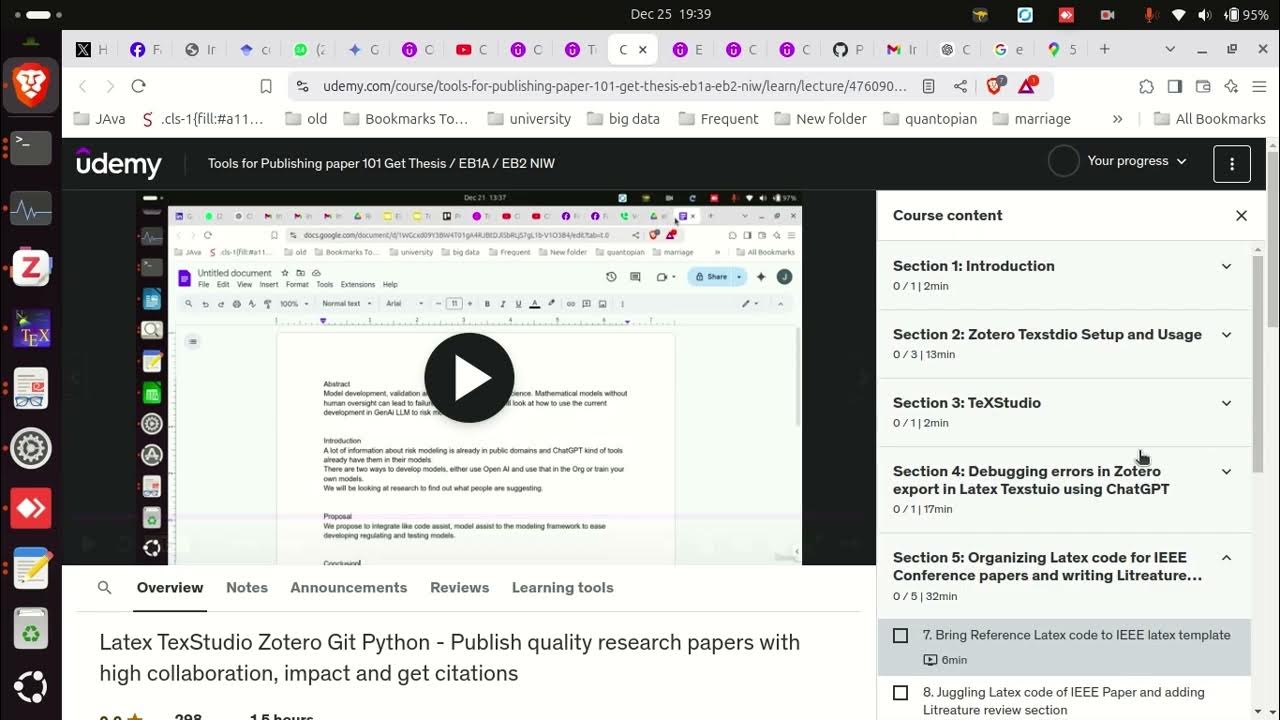 EB1A EB2 NIW Research Profile Building Free Online Strategy Course Udemy Publishing Paper #eb1a ...