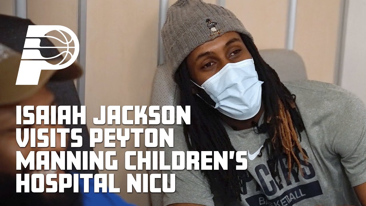 Isaiah Jackson Visits Peyton Manning Children's Hospital NICU | Indiana ...