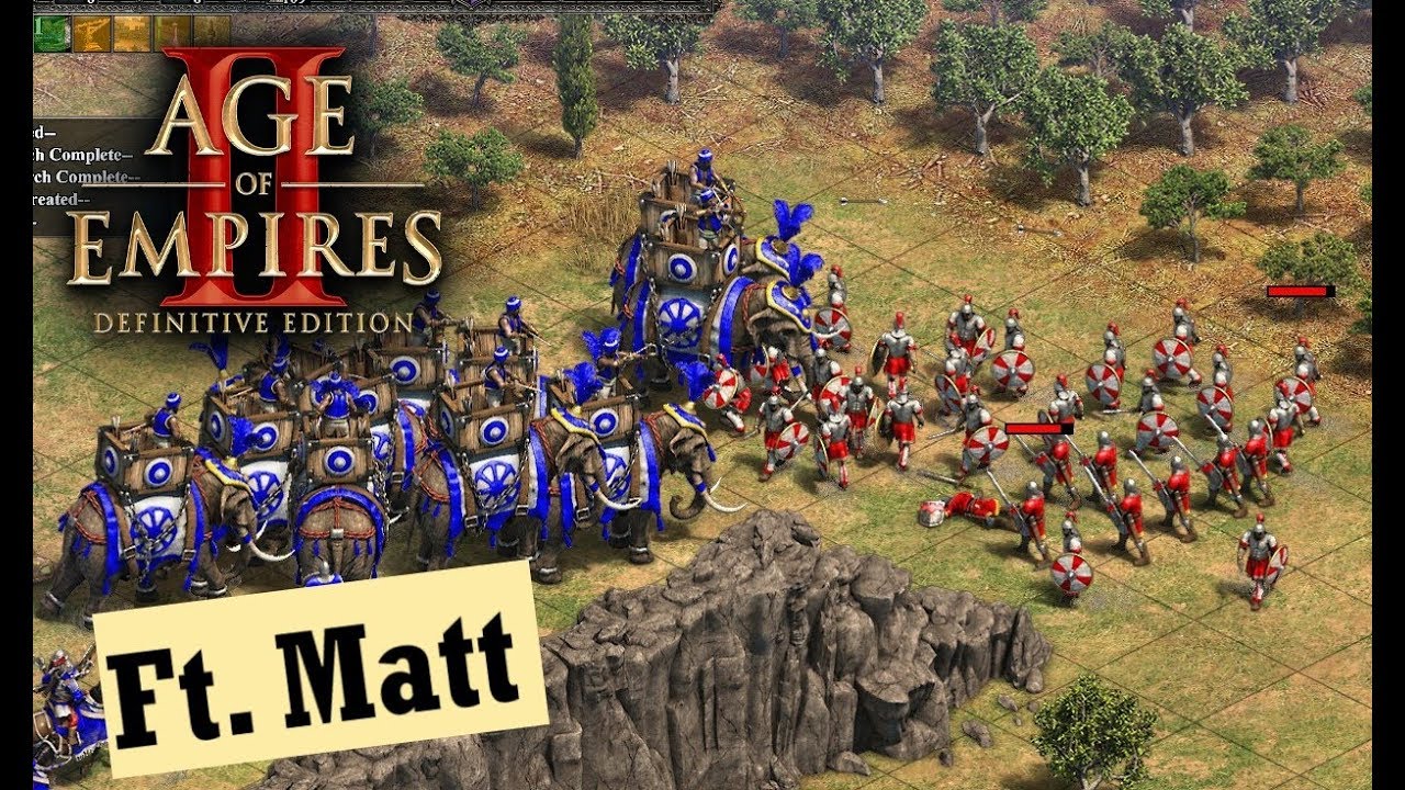 Age of Empires II DE: 2v2 ft. Matt - The Goth spam - YouTube