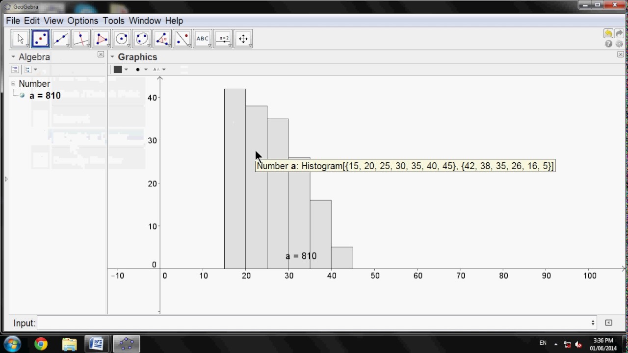 Histogram & frequency polygon in Geogebra (12th Practical in Xth ICT ...
