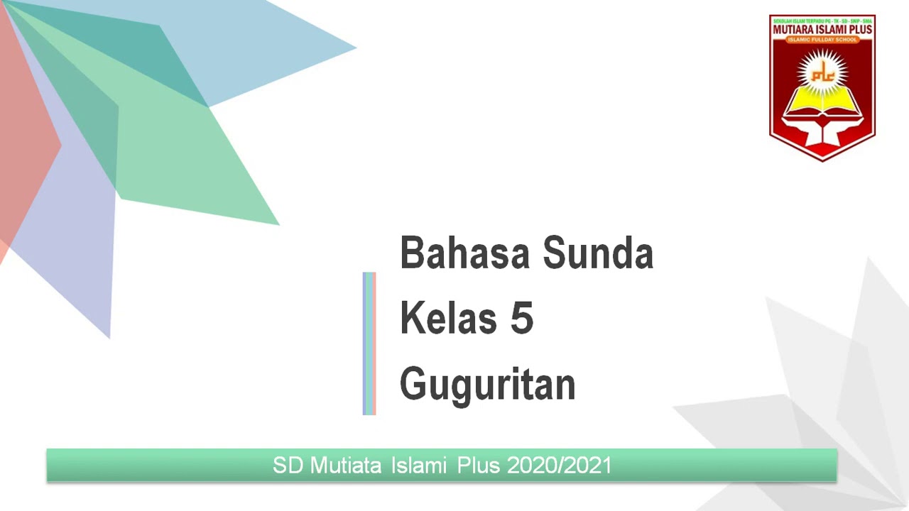 KELAS 5 I BASA SUNDA I GUGURITAN - YouTube
