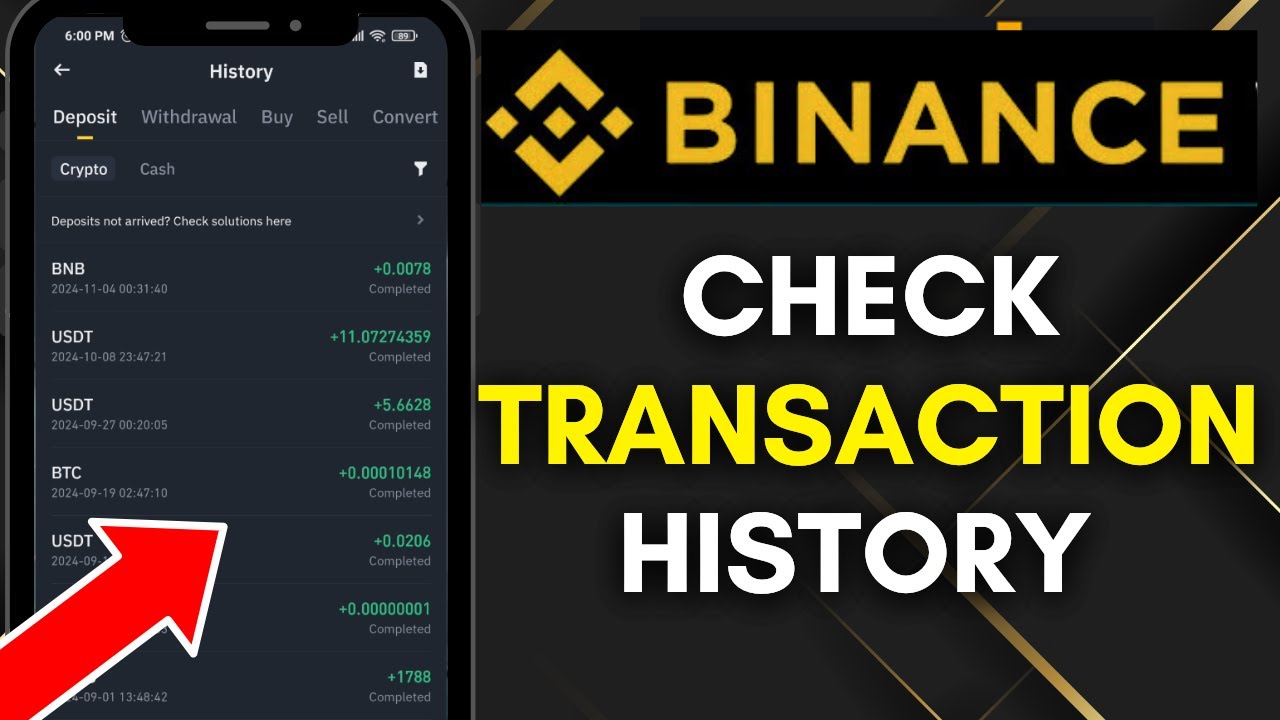 How To Find Binance Transaction History on Binance App | Check Binance ...