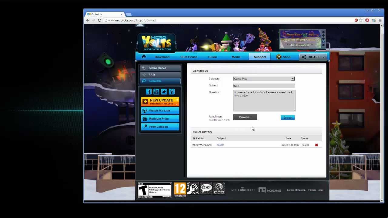 Como reportar hacks o bugs en microvolts''español'' - YouTube