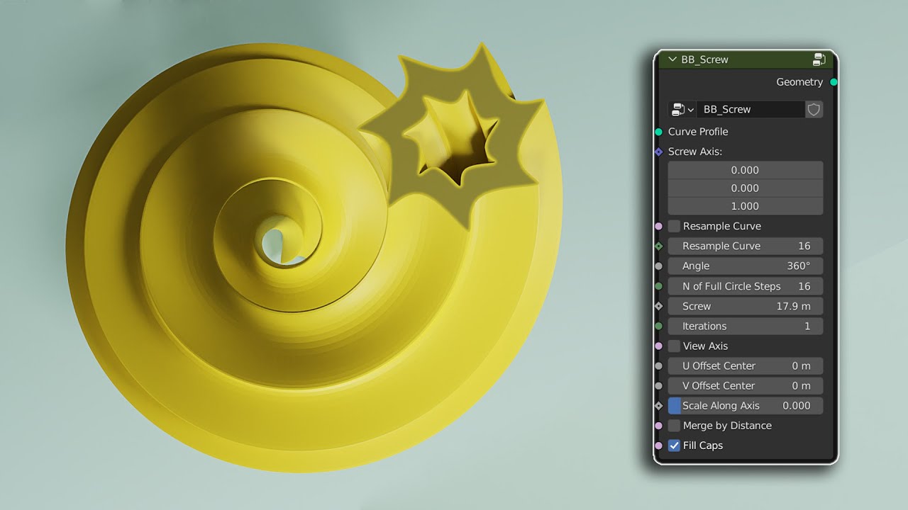 Building the Screw Modifier with Geometry Nodes in Blender 3.4 - YouTube