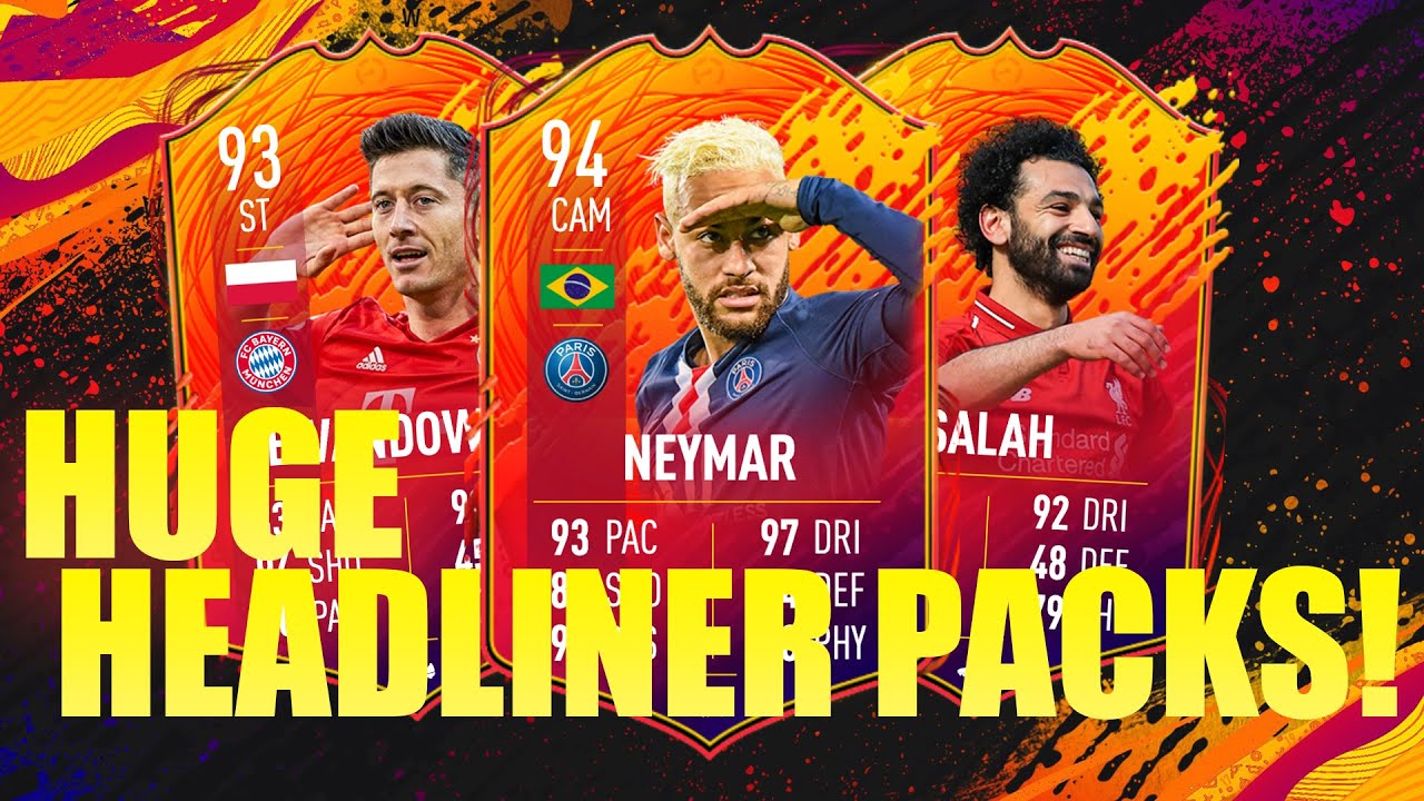 FIFA 20 HUGE HEADLINER PACK OPENING! - YouTube