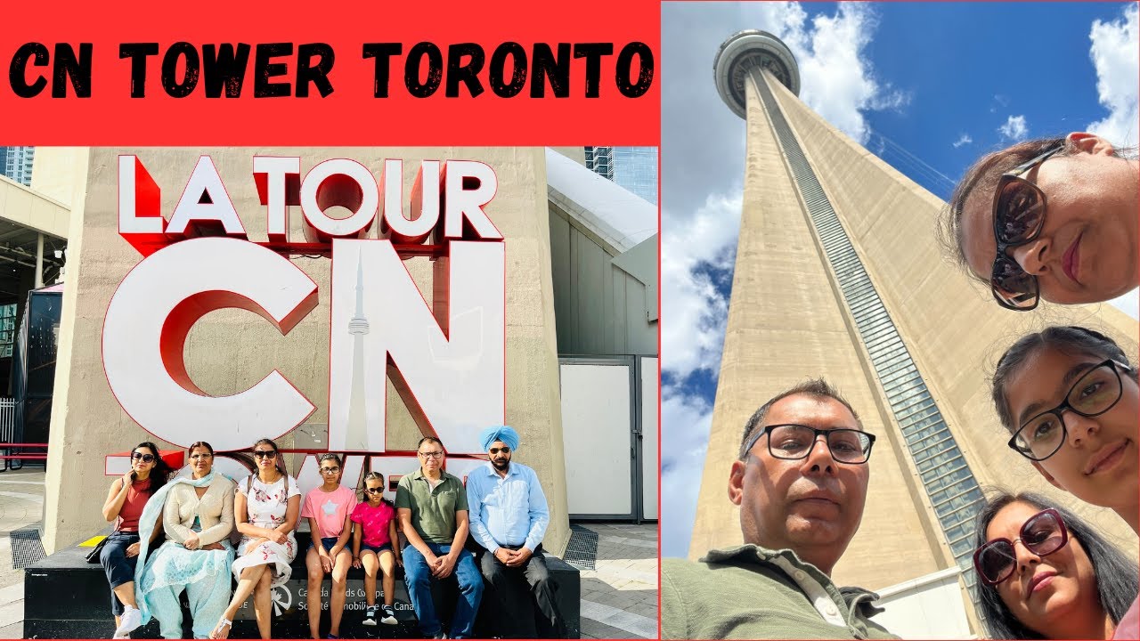 CN Tower Toronto Canada, Inside Walk Around Viewing Deck, Glass Floor ...