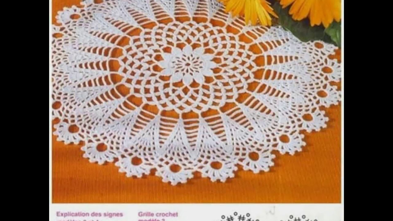 Napperon en crochet avec leurs motifs🤗 - YouTube