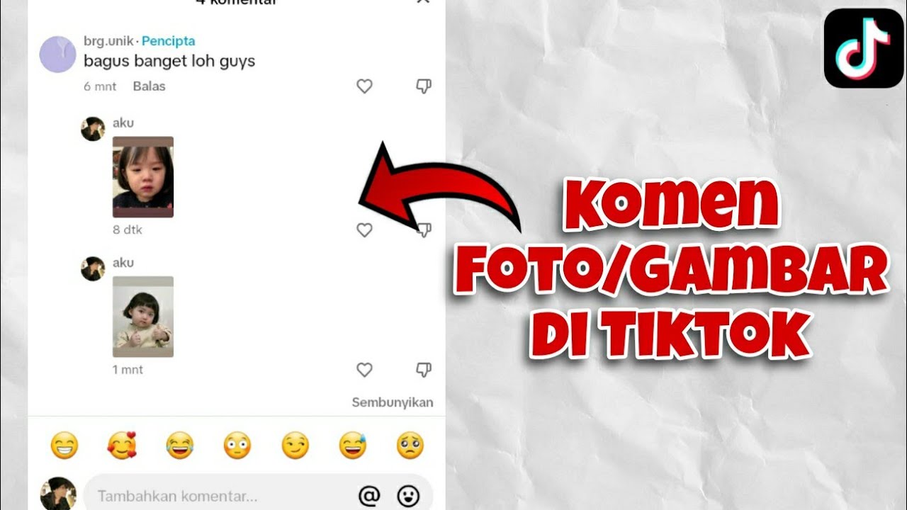 Cara Membalas Komentar Tiktok Pakai Foto - YouTube