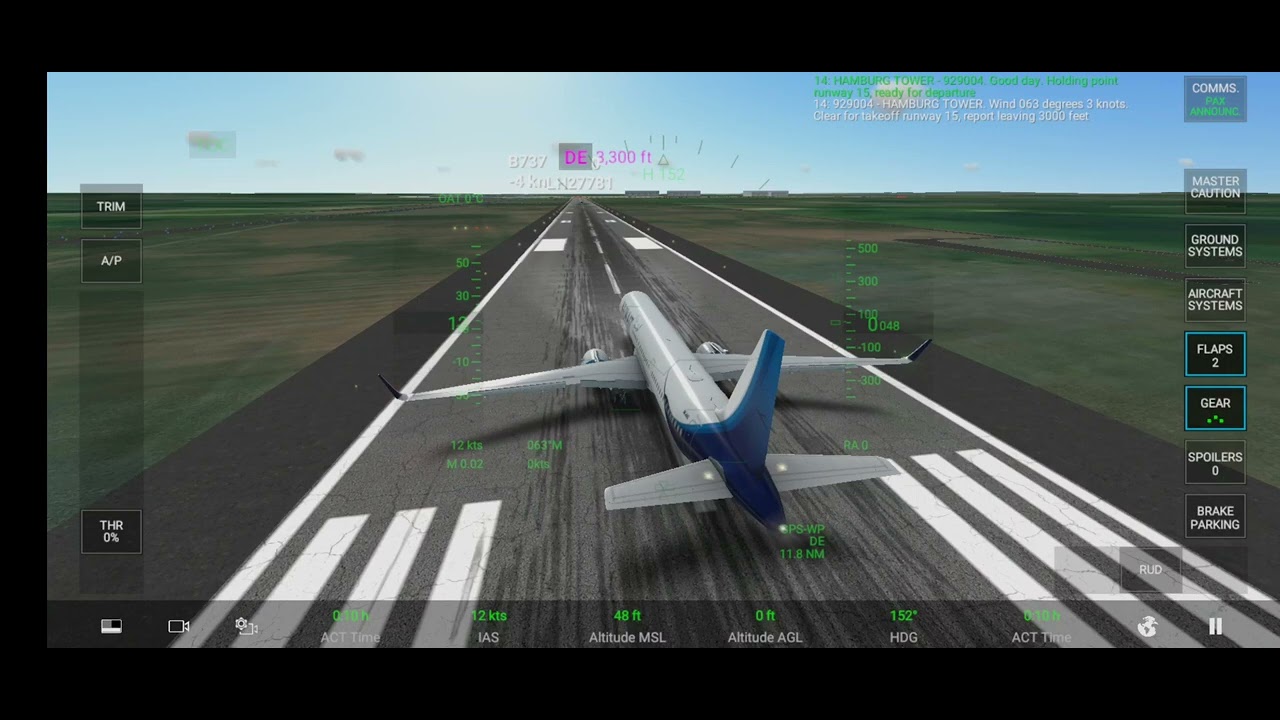 RFS-Real Flight Simulator Airbus A321 Full Takeoff Kuwait Airways ...