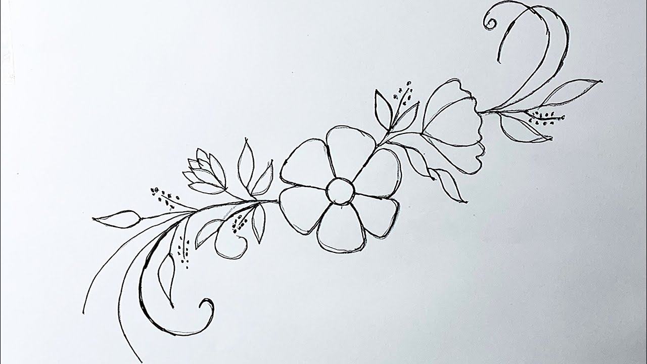 Embroidery designs drawing easy | simple embroidery designs ...
