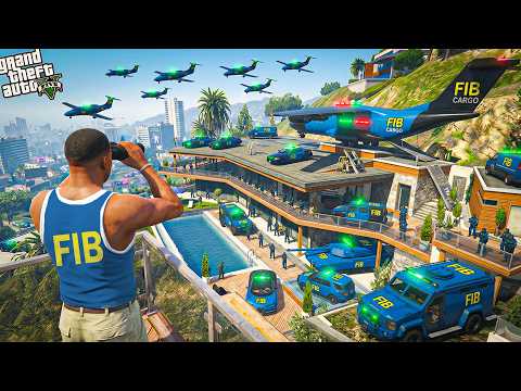 GTA 5 : Franklin's House Raided By FIB In Gta 5 ! (GTA 5 mods)