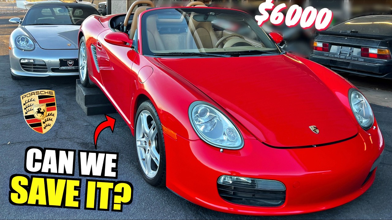 Buying an "EASY FIX" Porsche 987 Boxster From Salvage Auction! (FULL OF ...