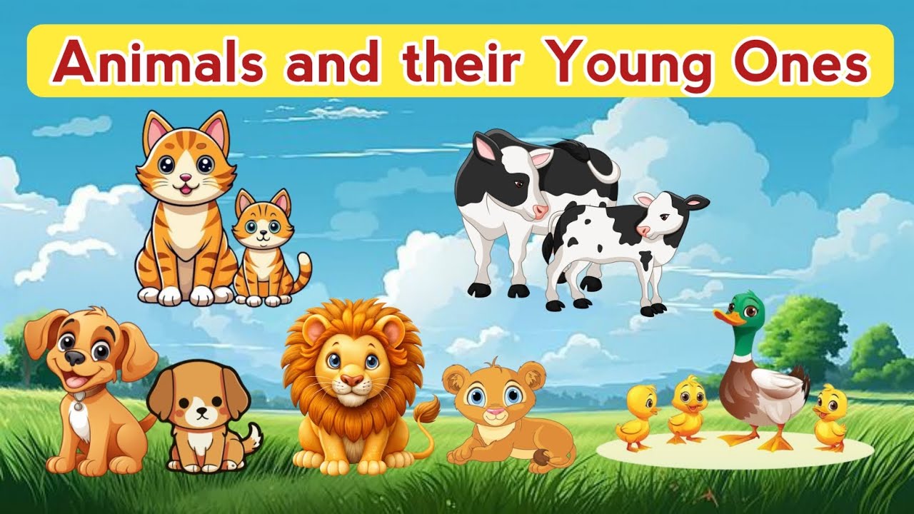 Animals and their young ones | Animals babies | Animals and their ...